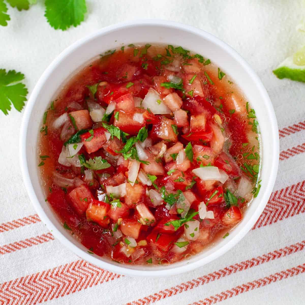 Easy Pico de Gallo - Dishes With Dad
