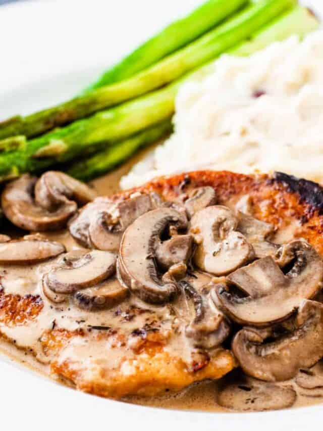 Creamy Chicken Marsala - Dishes With Dad