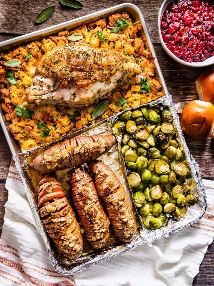 Sheet Pan Thanksgiving - Dishes With Dad