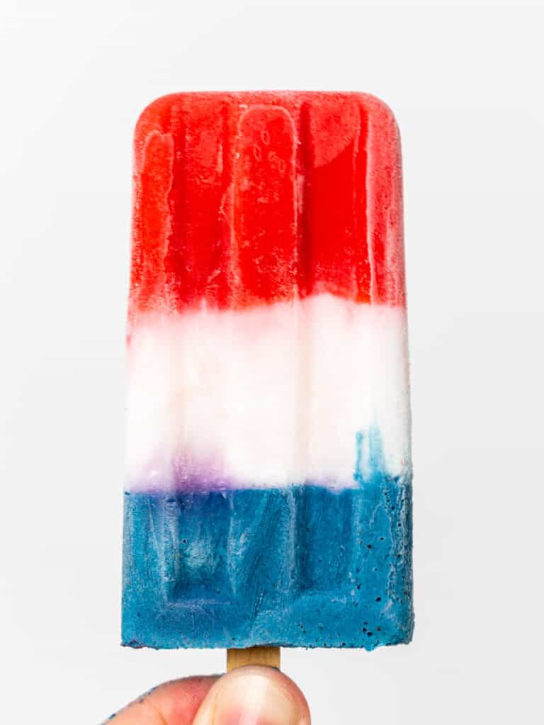 Red White and Blue Popsicles - Dishes With Dad