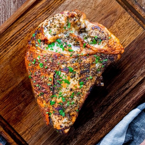 Herb Roasted Split Turkey Breast - Dishes With Dad