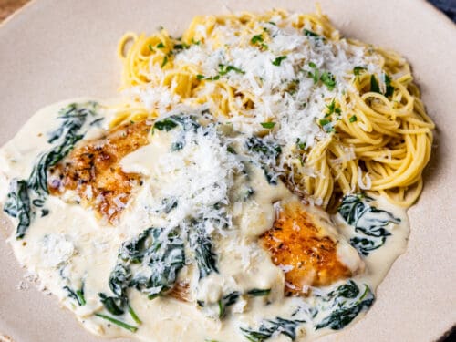 Creamy Chicken Florentine - Dishes With Dad