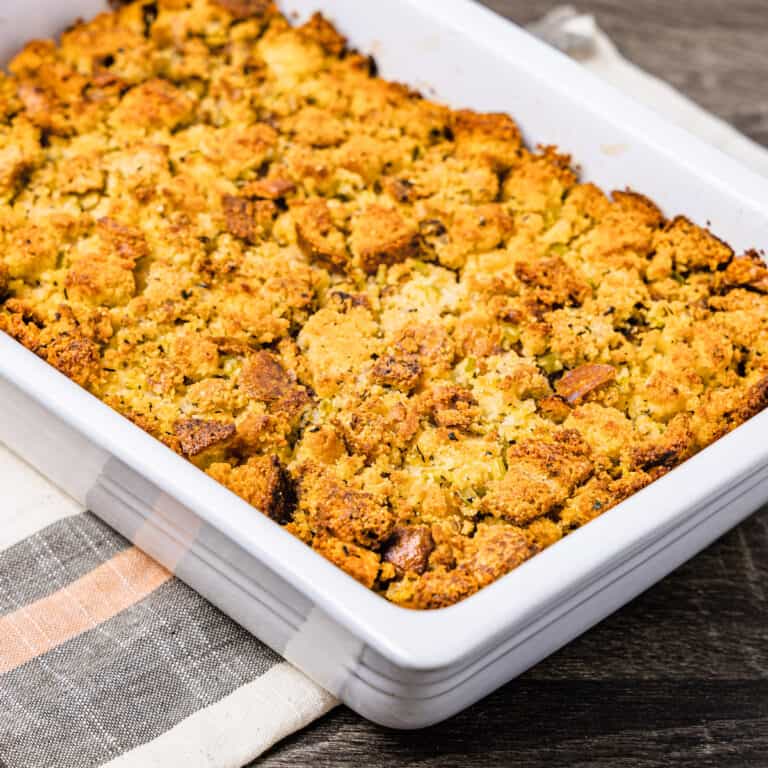 Cornbread Dressing - Dishes With Dad