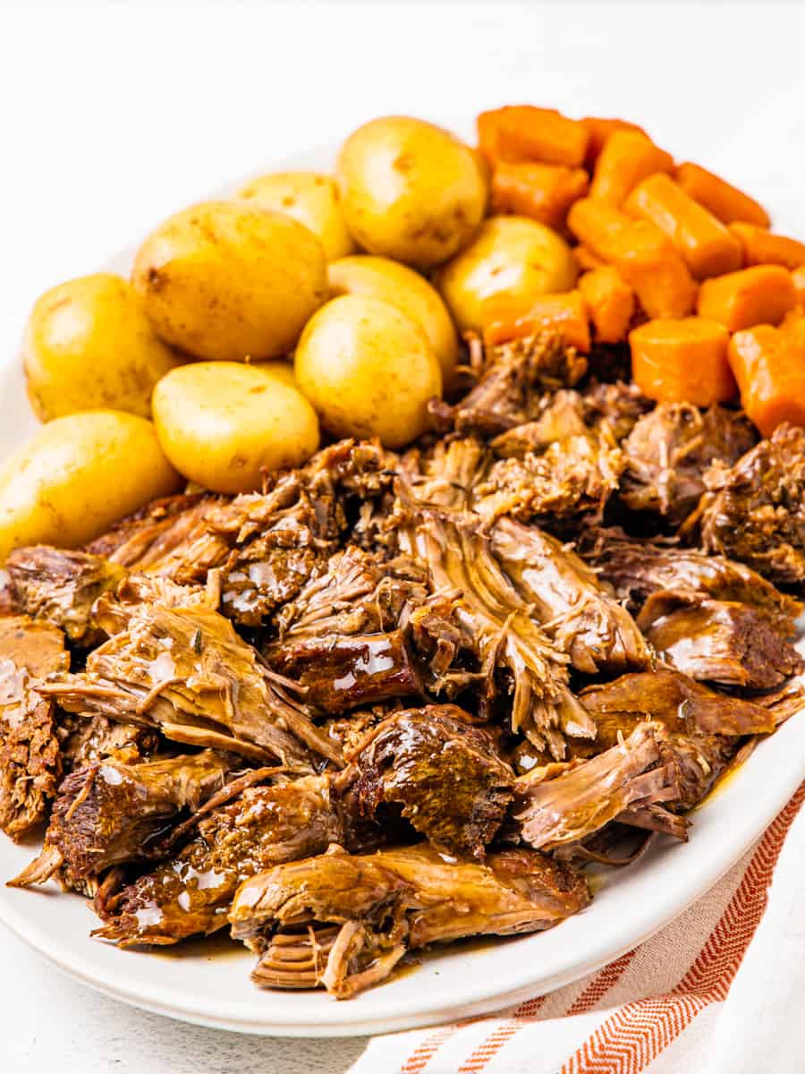 Instant Pot Pot Roast with Potatoes - Dishes With Dad