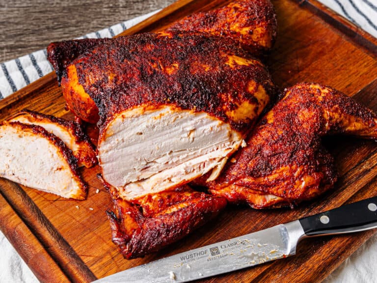 Smoked Whole Chicken - Dishes With Dad