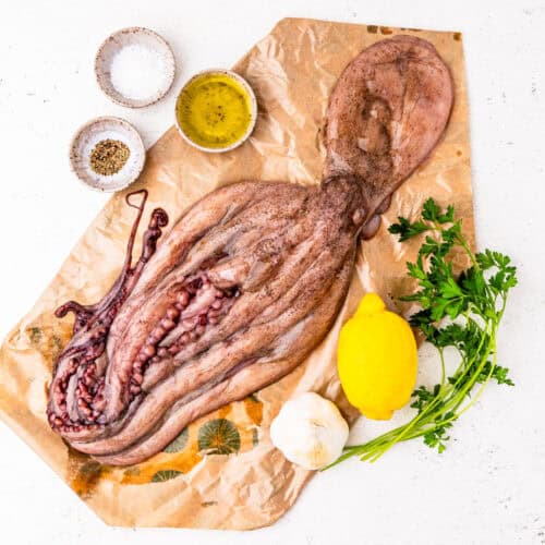 Grilled Octopus - Dishes With Dad