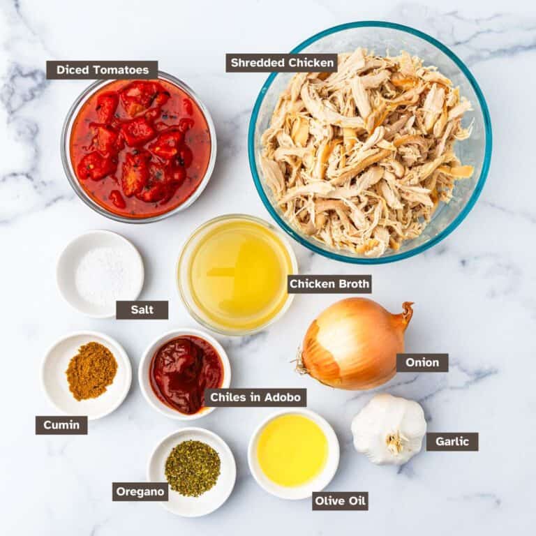 Chicken Tinga Tostadas - Dishes With Dad